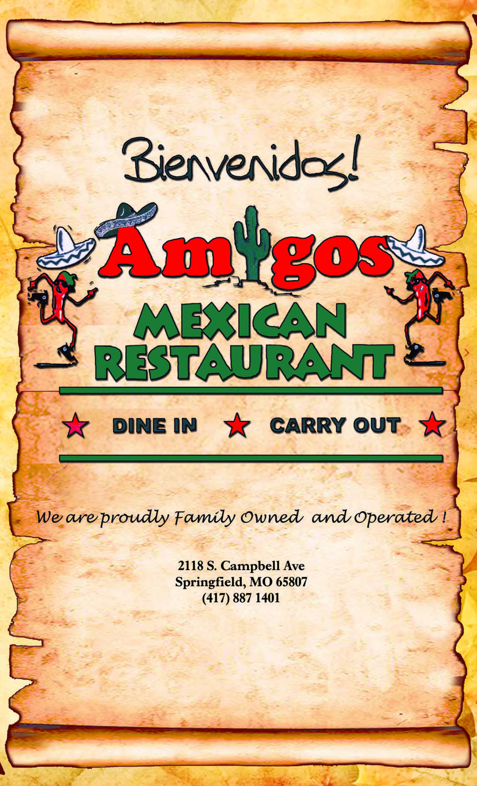 Menu – Amigos