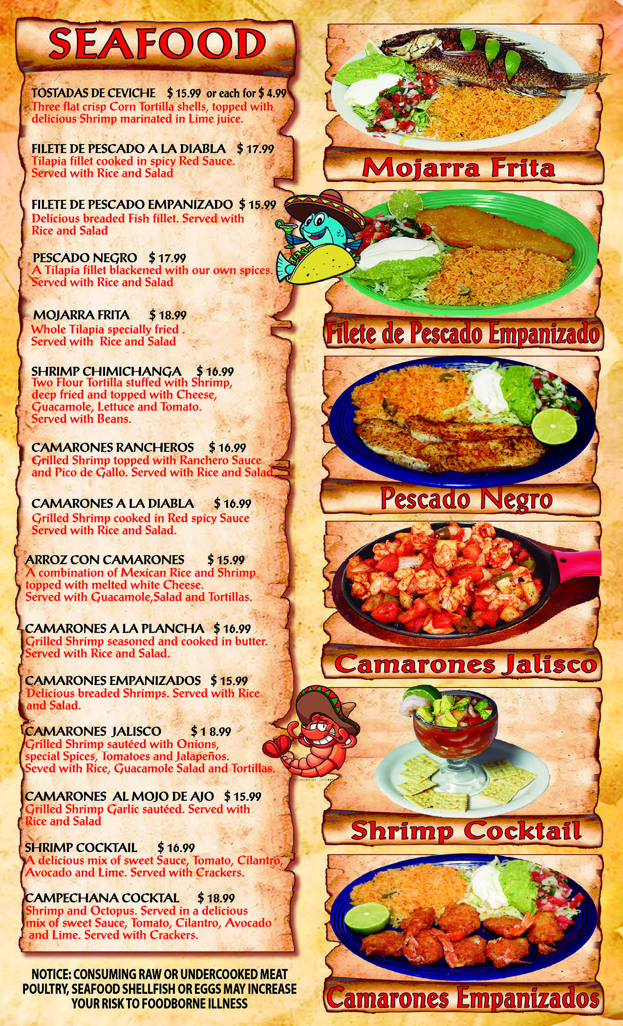 Menu – Amigos