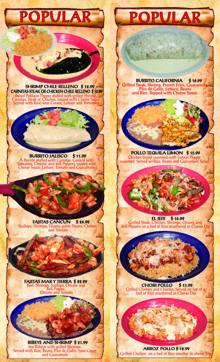 Menu – Amigos